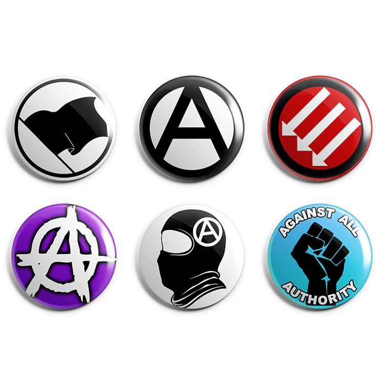 Anarchist Pin Badge Pack – Chaos Creations