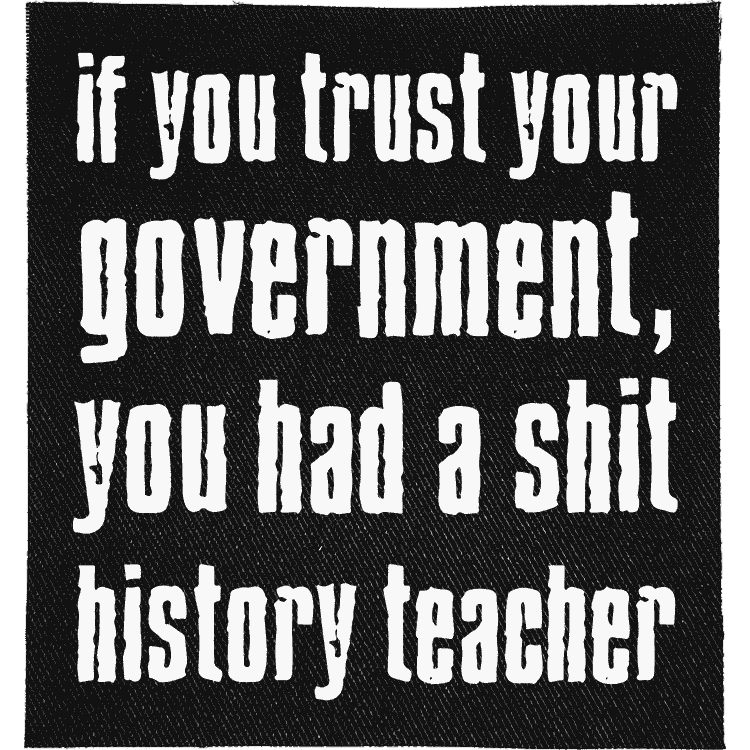 Shit history Teachers Patch – Chaos Creations